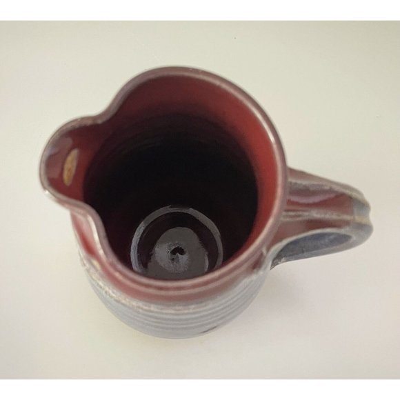 Unbranded | Accents | Studio Art Pottery Small Pitcher Blue Brown Glaze ...